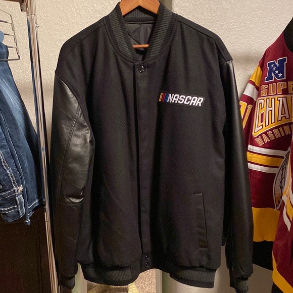 Nascar | Jackets & Coats | Mens Nascar Xl Leather Jacket | Poshmark